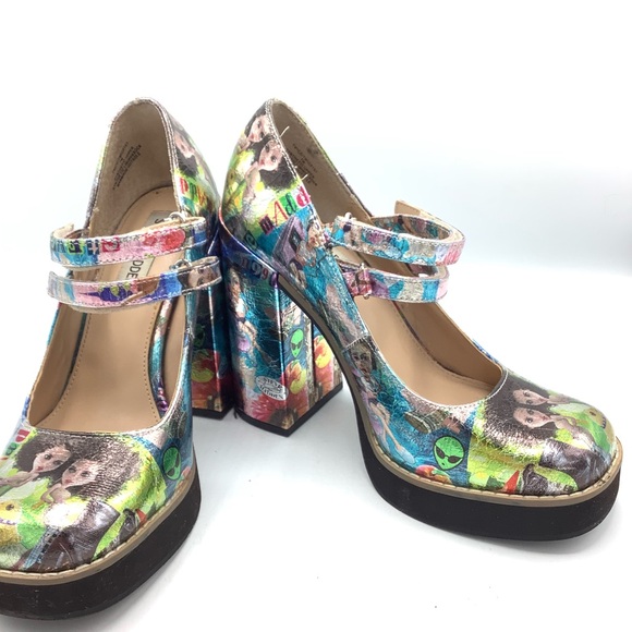 Steve Madden | Shoes | Steve Madden Twice Cosmic Foil Mary Jane Shoes ...